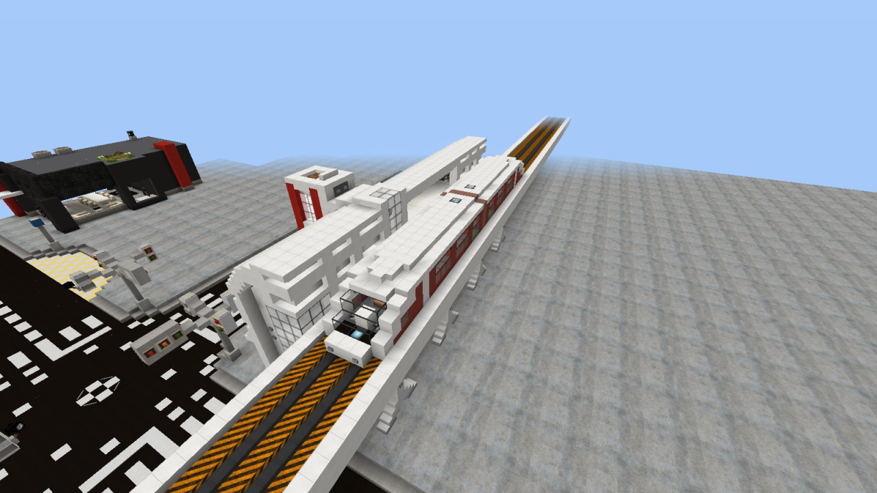 Bus and Train Terminal Minecraft Map