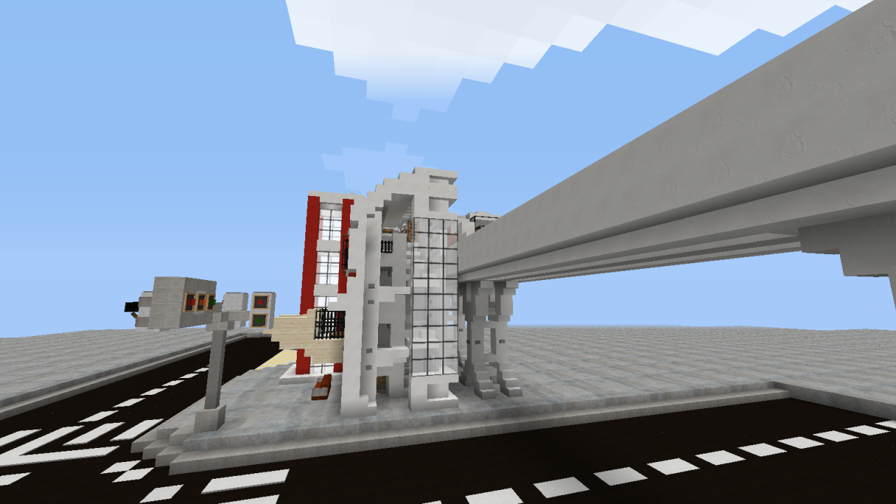 Bus and Train Terminal Minecraft Map