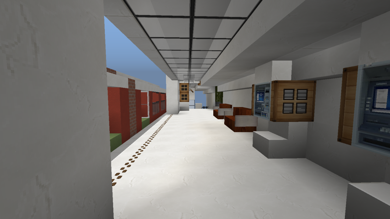 Bus and Train Terminal Minecraft Map
