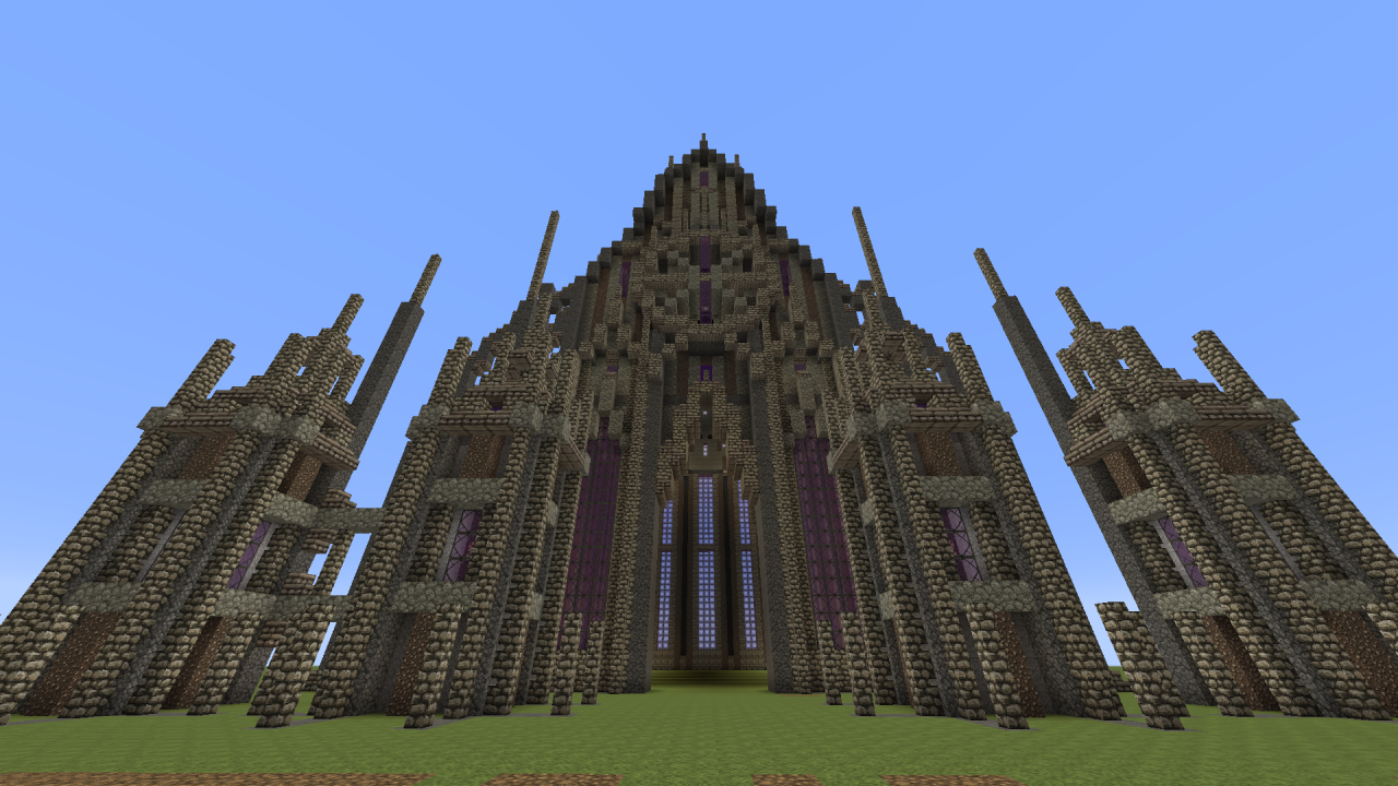 Gothic building (Dimensions: x55,y62,z73) Minecraft Map
