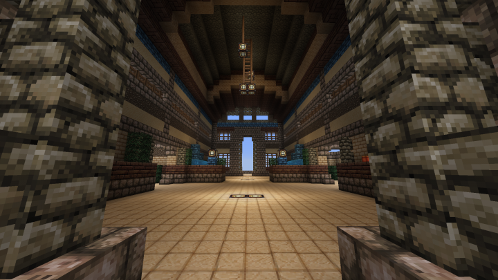 Desert/sand-based small citadel Minecraft Map