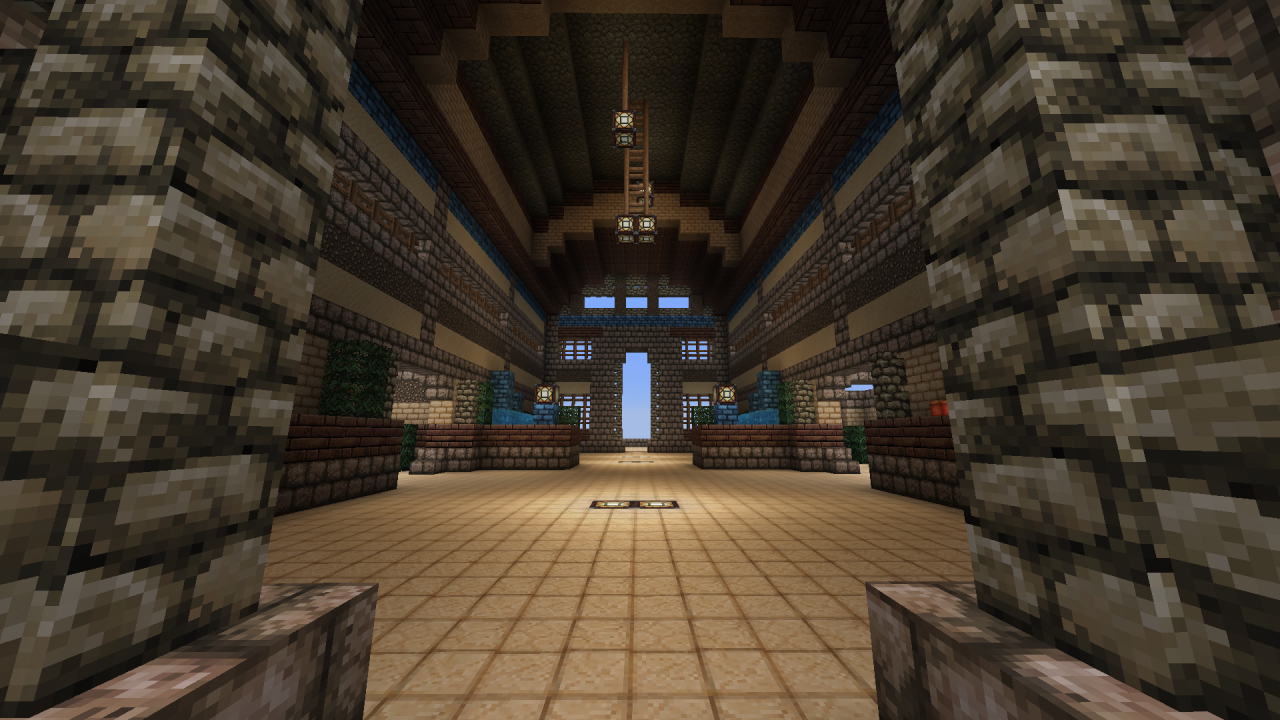 Desert/sand-based small citadel Minecraft Map