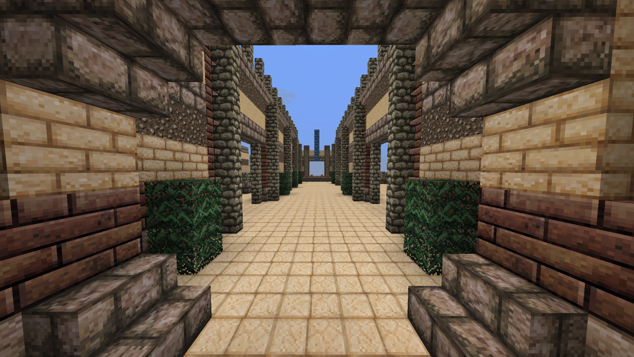 Desert/sand-based small citadel Minecraft Map