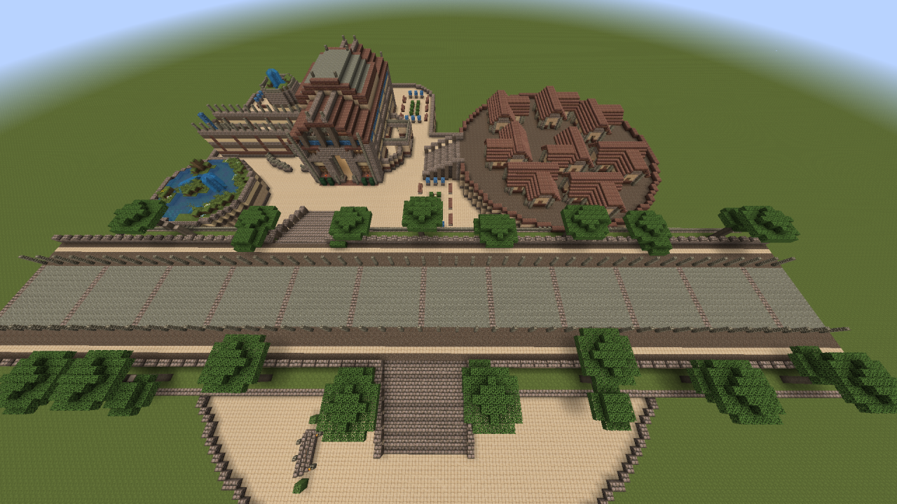 Desert/sand-based small citadel Minecraft Map