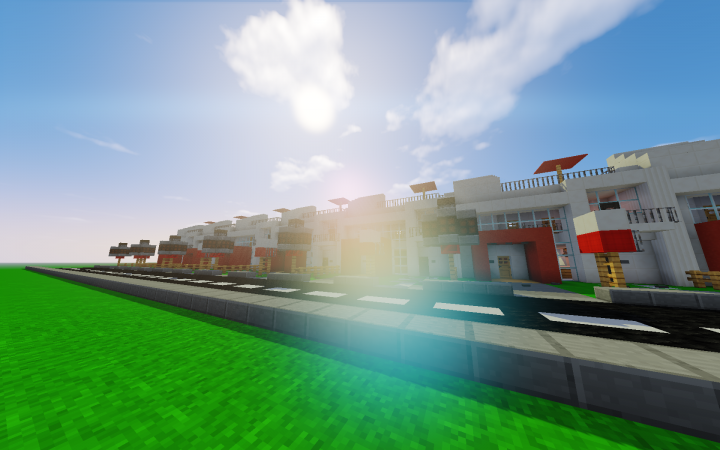 modern terraced house in Minecraft Minecraft Map