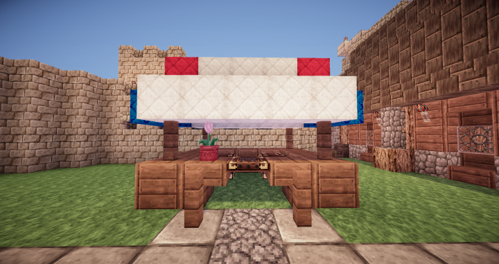 Small Town/Castle Medieval Build Minecraft Map