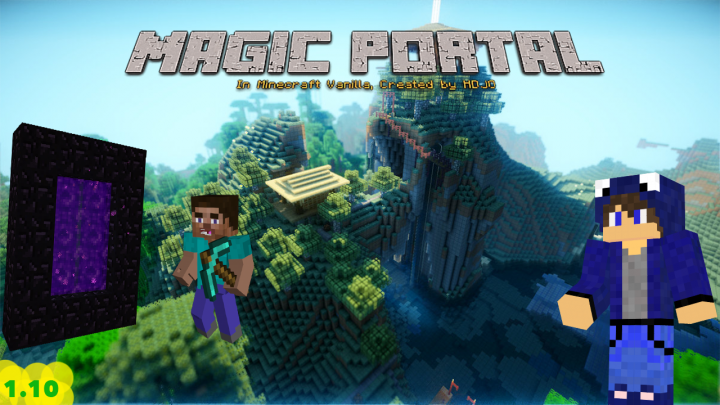Minecraft - Magic Portals with only one command | 1.10 Minecraft Map