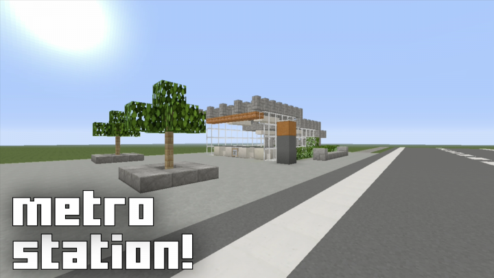 Modern metro station Minecraft Map