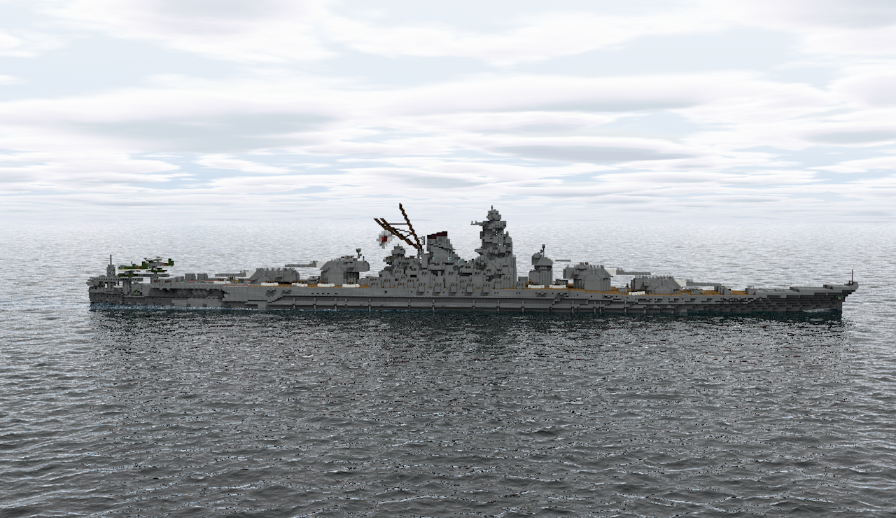 IJN Heavy Battleship Owari Minecraft Map