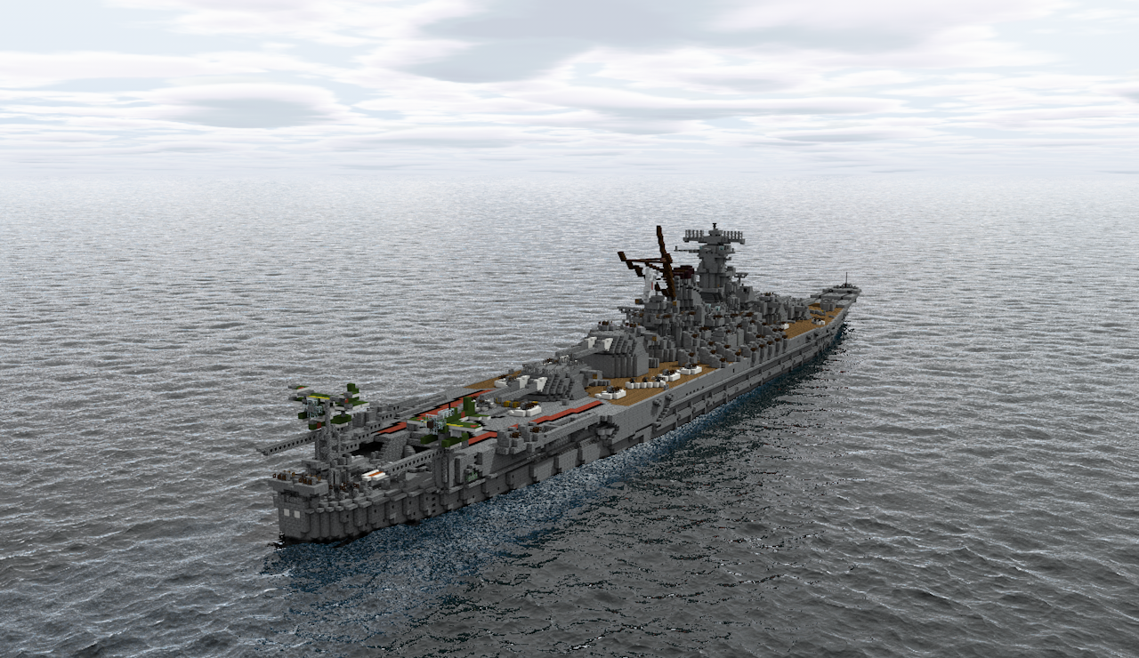 IJN Heavy Battleship Owari Minecraft Map