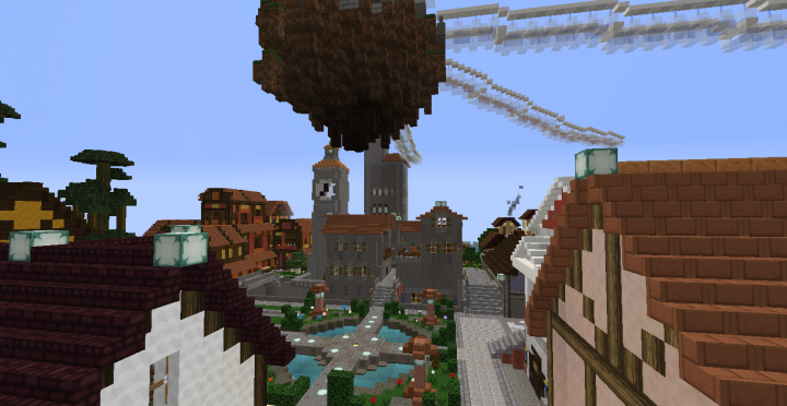 SkyTowns: Custom Skyblock and Factions Map Minecraft Map