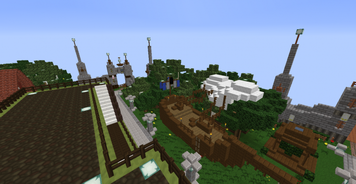 SkyTowns: Custom Skyblock and Factions Map Minecraft Map