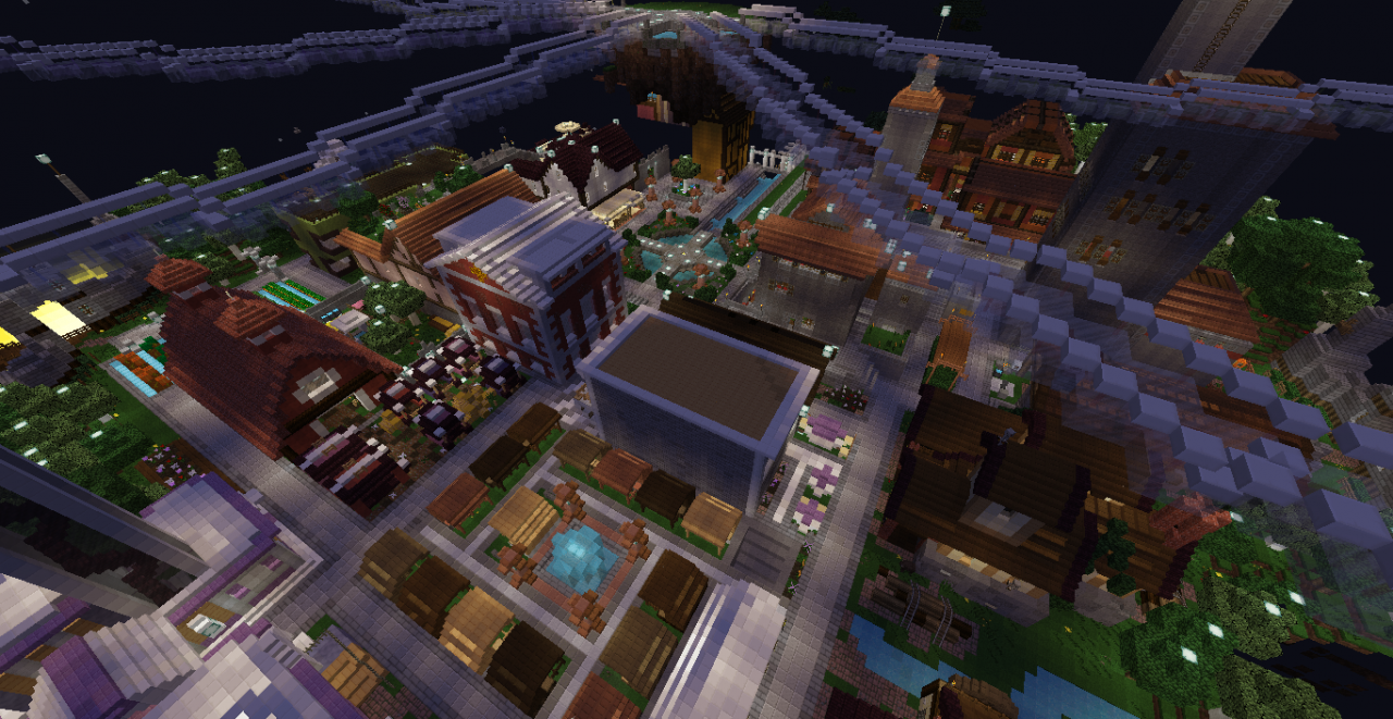 SkyTowns: Custom Skyblock and Factions Map Minecraft Map