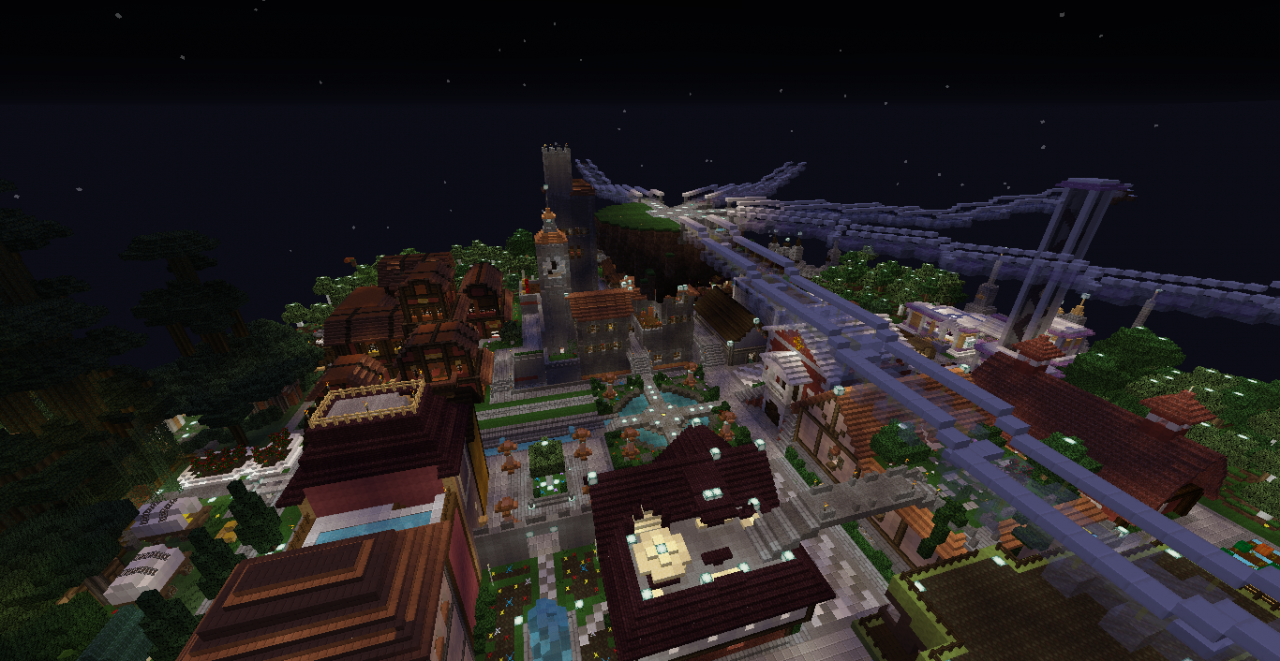SkyTowns: Custom Skyblock and Factions Map Minecraft Map