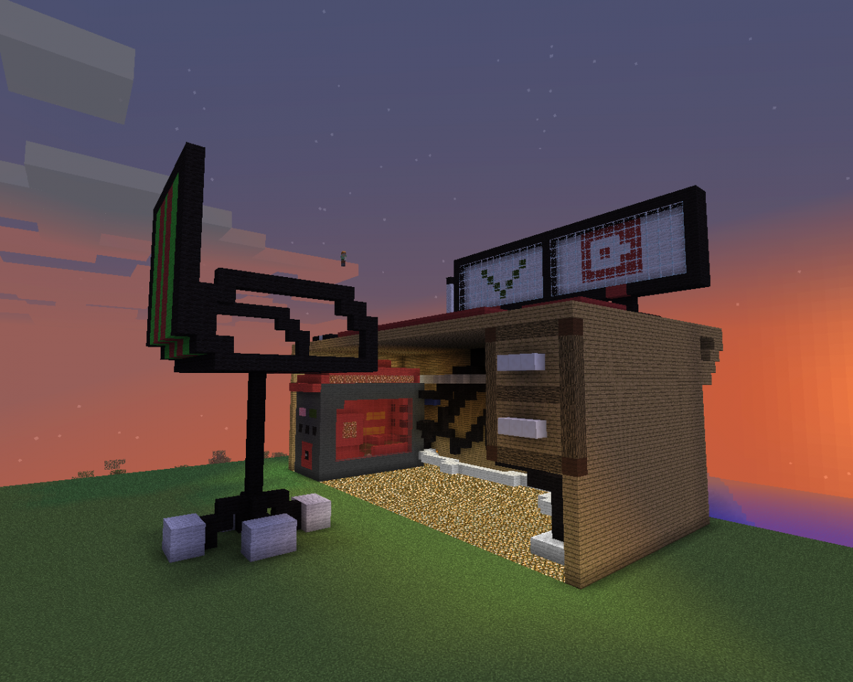 -Gaming Computer Desk Minecraft Map