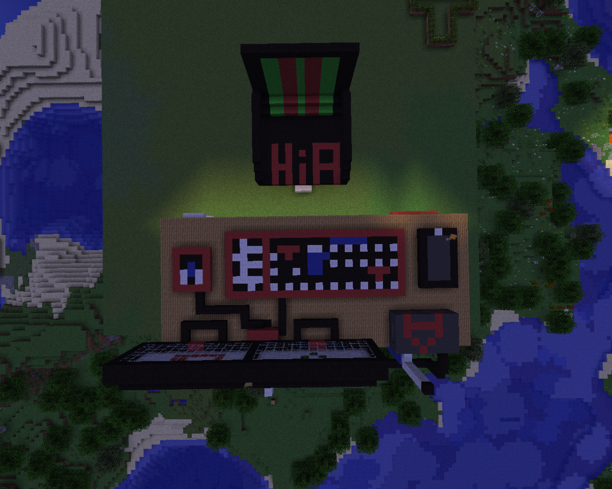 -Gaming Computer Desk Minecraft Map