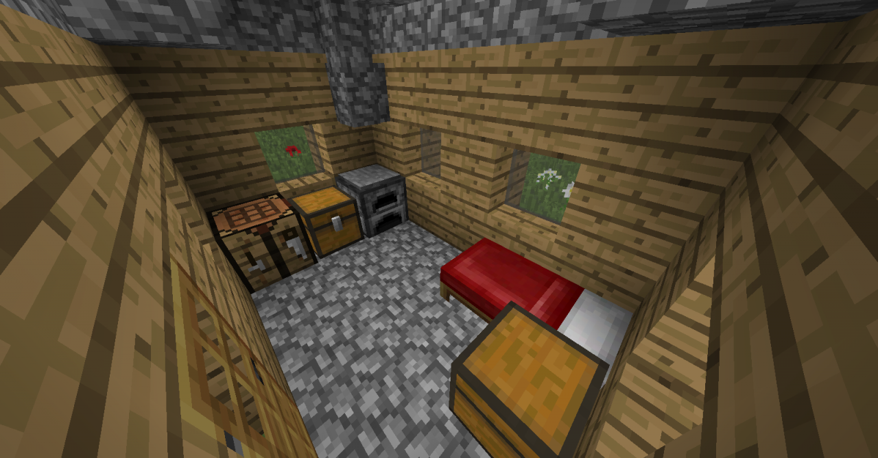Simple Starter Home [DL, Interior] Minecraft Map