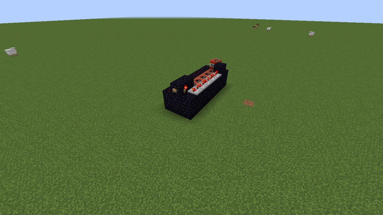 redstone TNT cannon Minecraft Map