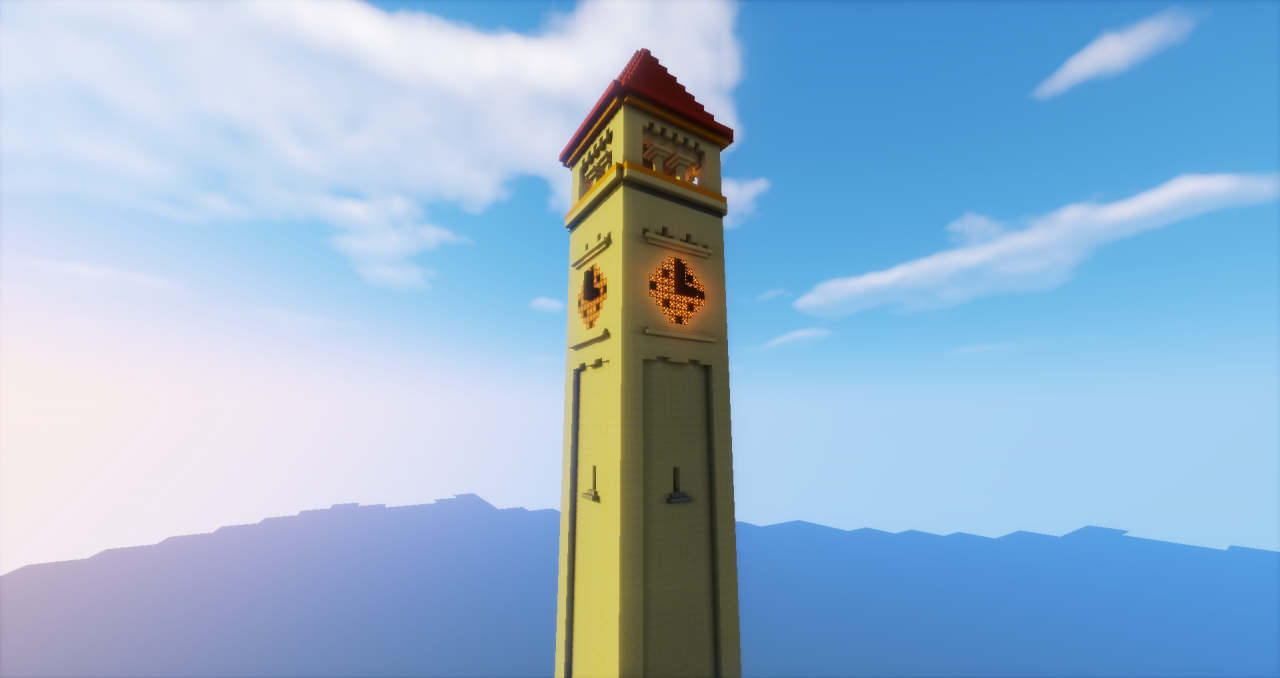 Riverfront Clock Tower Minecraft Map