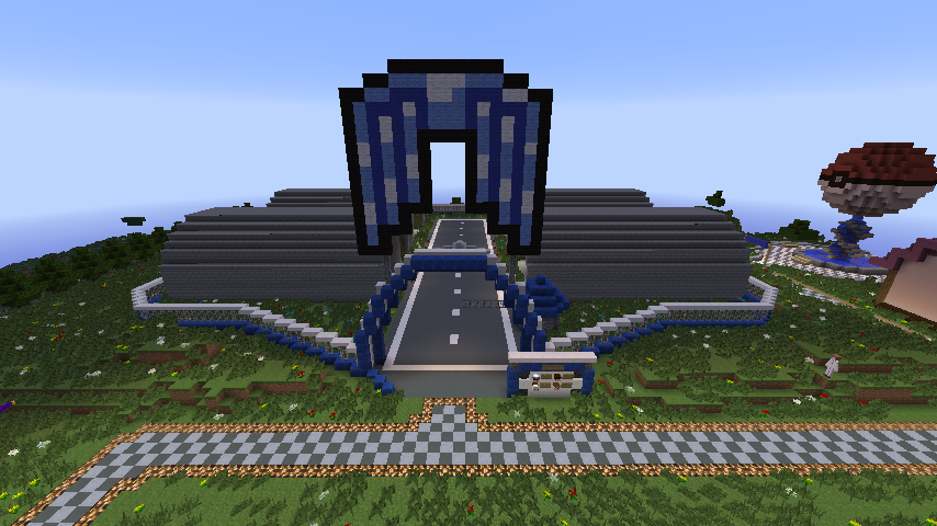 Flying Gym for a Pixelmon Server Minecraft Map