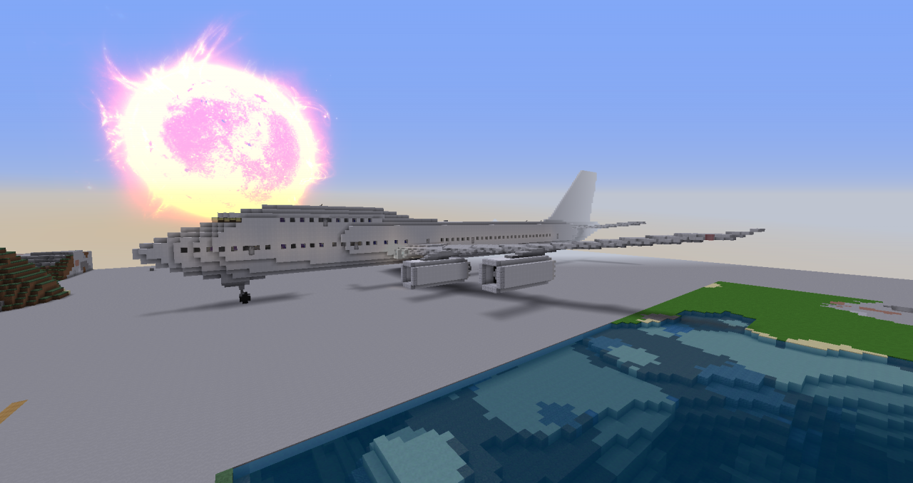 Boeing 747-8I Minecraft Map