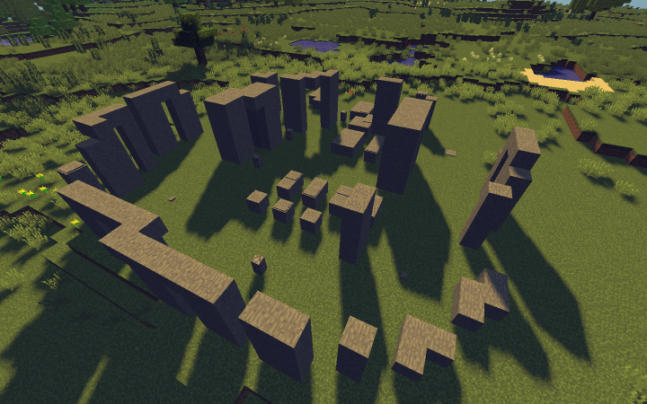Stonehenge in Minecraft Minecraft Map