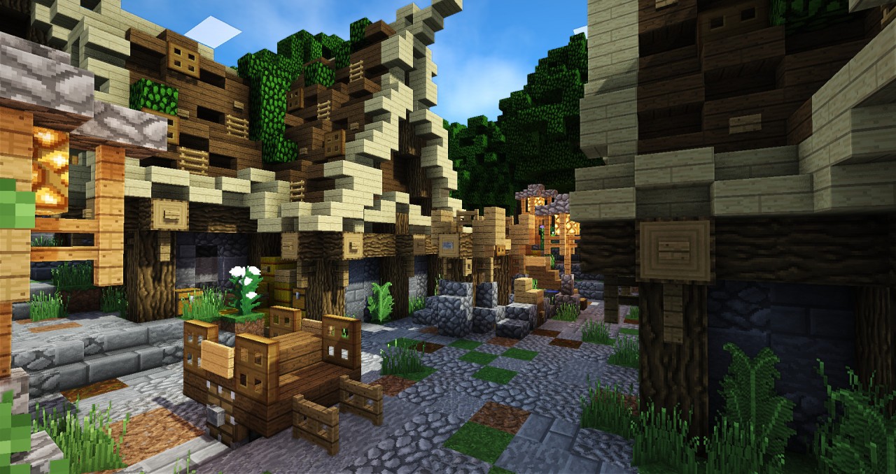 Mittelalter Dorf | dcr.bz Minecraft Map