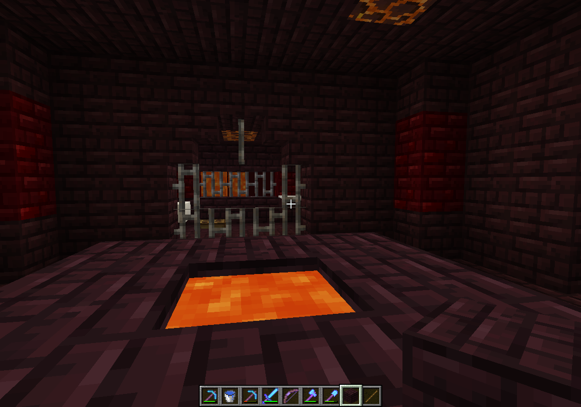 Floating Nether Jail (4 cells) Minecraft Map