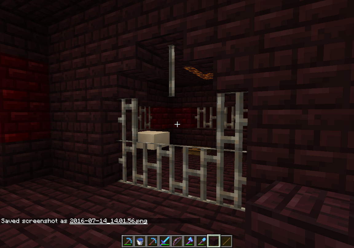 Floating Nether Jail (4 cells) Minecraft Map