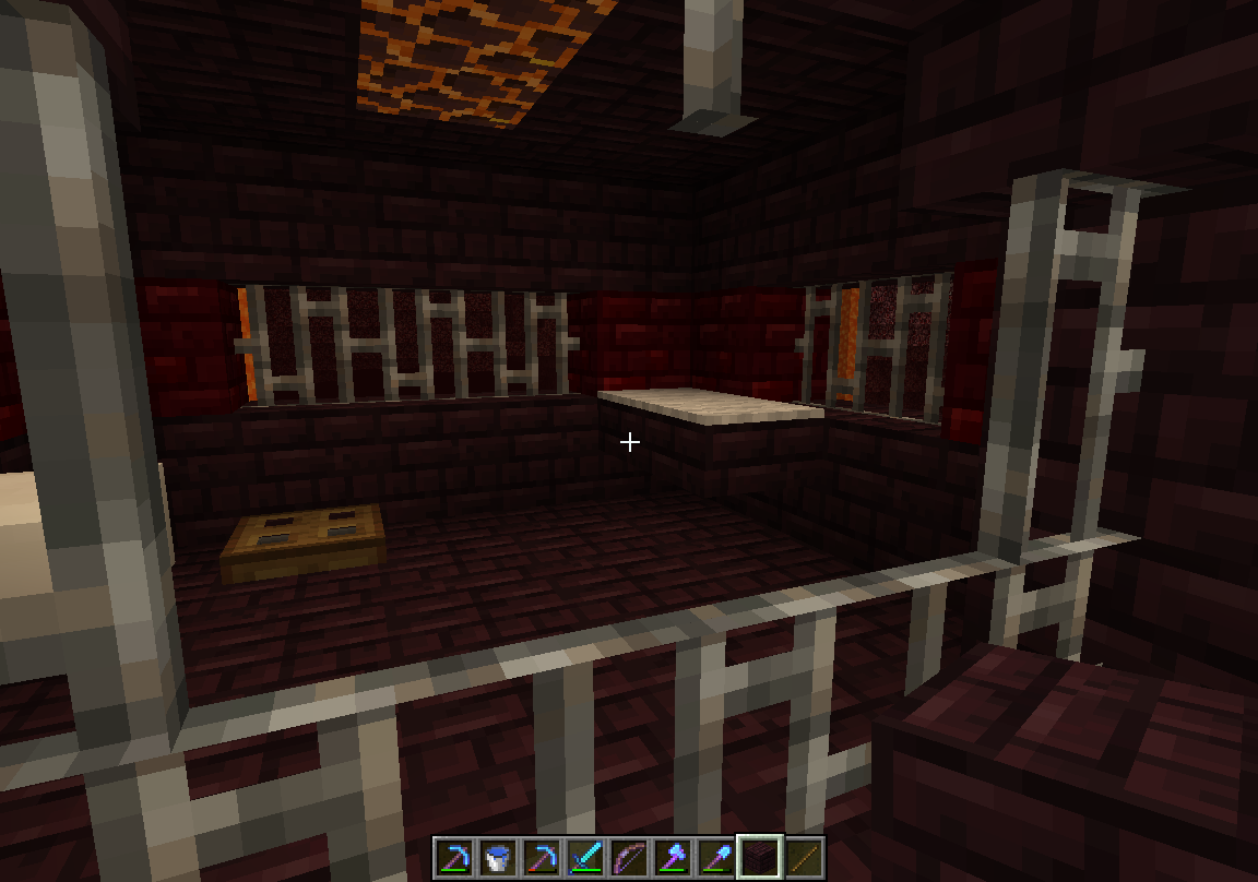 Floating Nether Jail (4 cells) Minecraft Map