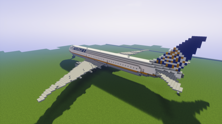 Boeing 767-400ER United Airlines + Ground Services Minecraft Map