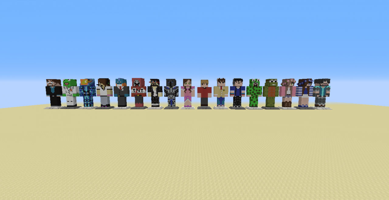 YOUTUBER'S IN MINECRAFT!!!!! Minecraft Map
