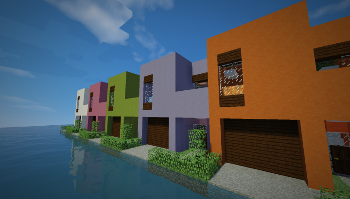 Small Modern Townhouses - Colorway Minecraft Map