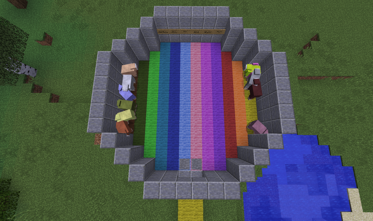 Rainbow Parkour Minecraft Map