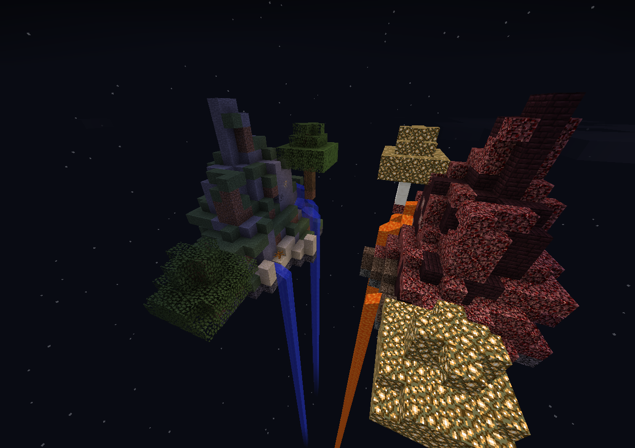 The 2 Side Of World! Minecraft Map