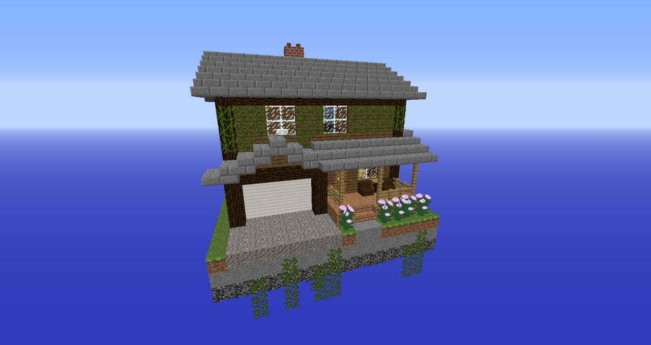 Double-Story Wooden House - PMC Chunk Challenge Minecraft Map