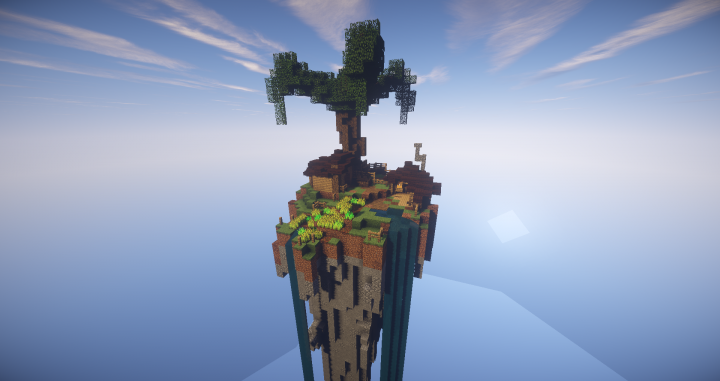 Floating island survival hideout. Minecraft Map