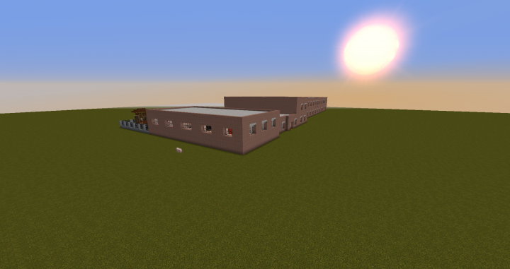 School + Town Minecraft Map