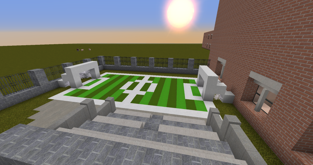 School + Town Minecraft Map
