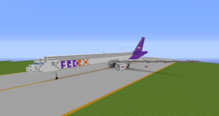 Boeing 757 Freighter (FEDEX) Minecraft Map