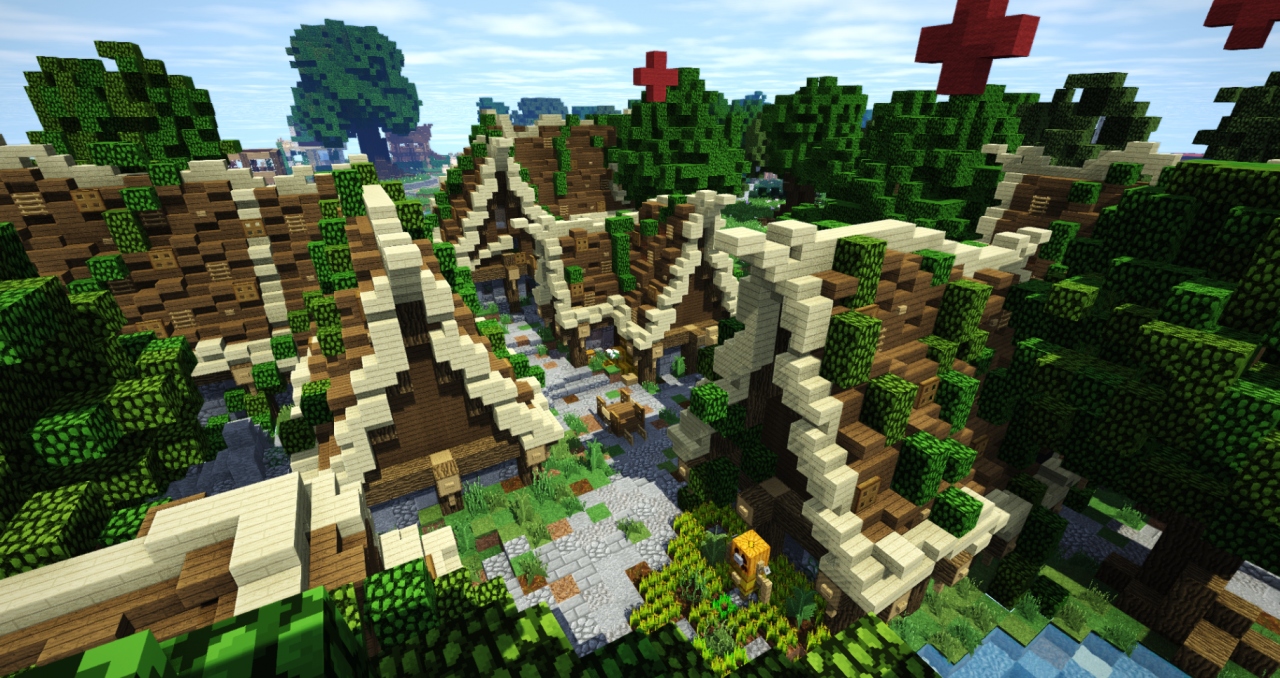 Mittelalter Dorf | dcr.bz Minecraft Map