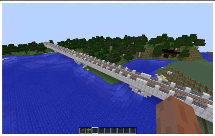 Powered Rail Bridge (no top) (old schematic site transfer) Minecraft Map