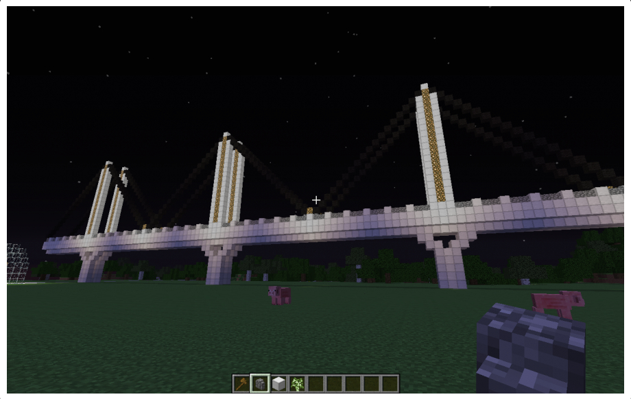 Powered Rail Bridge (old schematic site transfer) Minecraft Map