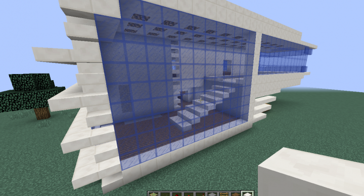 modern redstone house complete with infinite diamond block, gold block ...