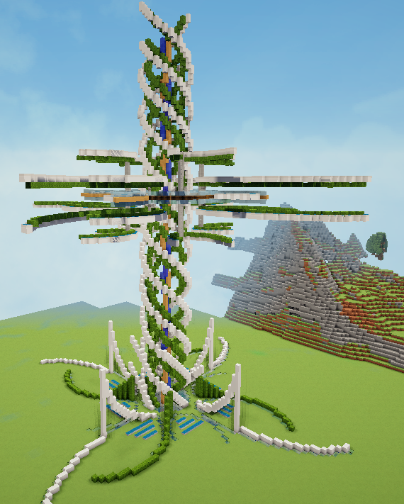 A futuristic solar electric central Minecraft Map