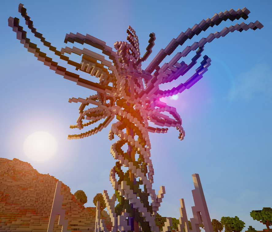 A futuristic solar electric central Minecraft Map