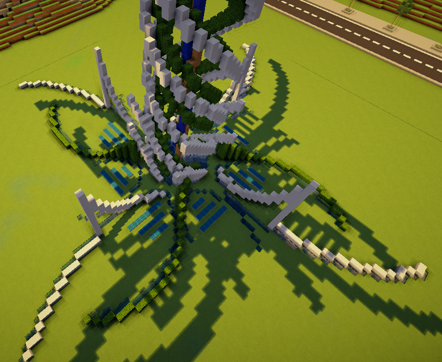 A futuristic solar electric central Minecraft Map