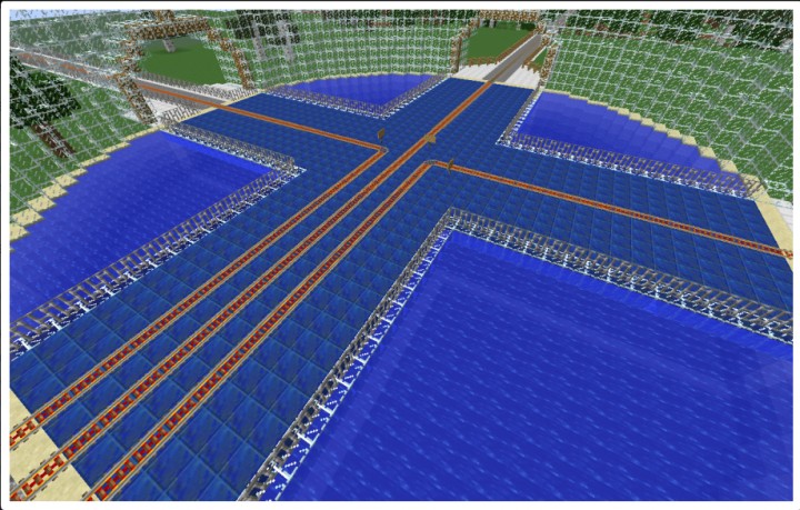 4-way Dome / Hub (old schematic site transfer) Minecraft Map