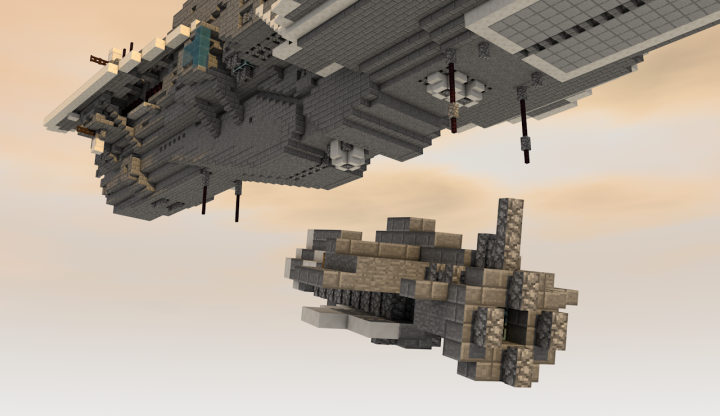 Space Battleship Odin (1:4) Minecraft Map