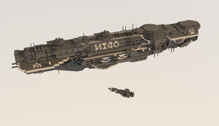 Space Battleship Odin (1:4) Minecraft Map